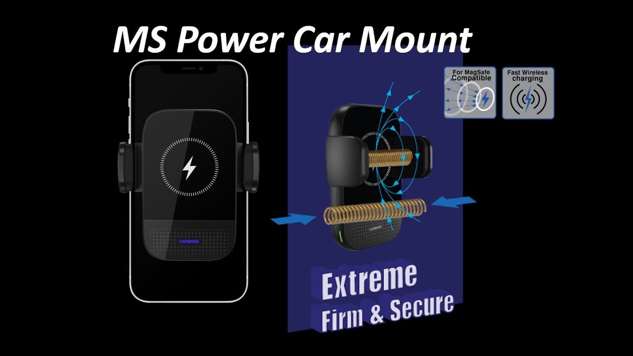 Magnetic, Auto-Clamps, Fast Wireless Charging Car Mount for iPhone 12 ...