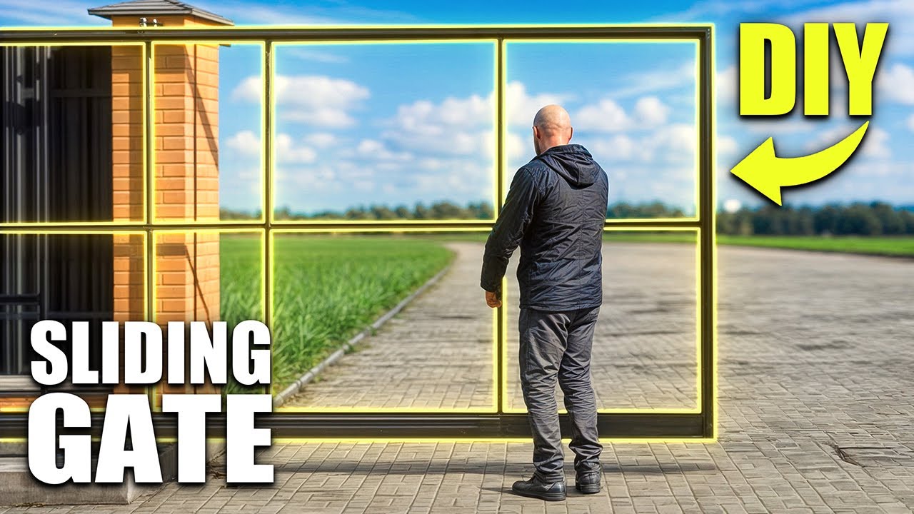 How to Build A CHEAP Driveway Gate - YouTube