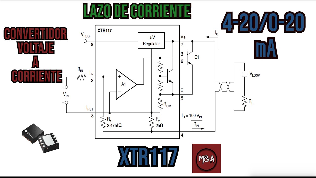 XTR117 CONVERTIDOR V-I 0-10V A 4-20mA 0-20mA || CONFIGURAR XTR117 ...