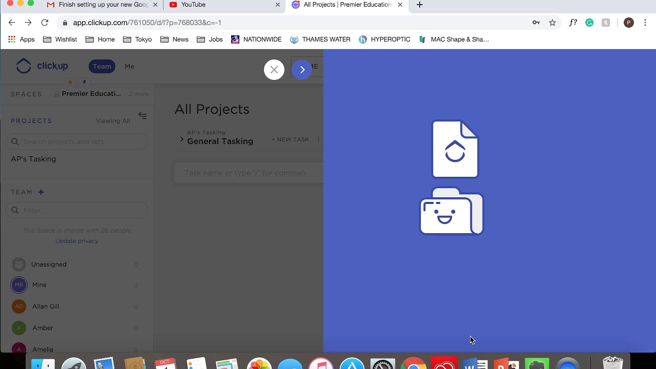 How to create and complete a task on Click Up - YouTube