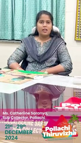Pollachi Sub Collector Catherine Saranya | Wishes | Pollachi Thiruvizha ...