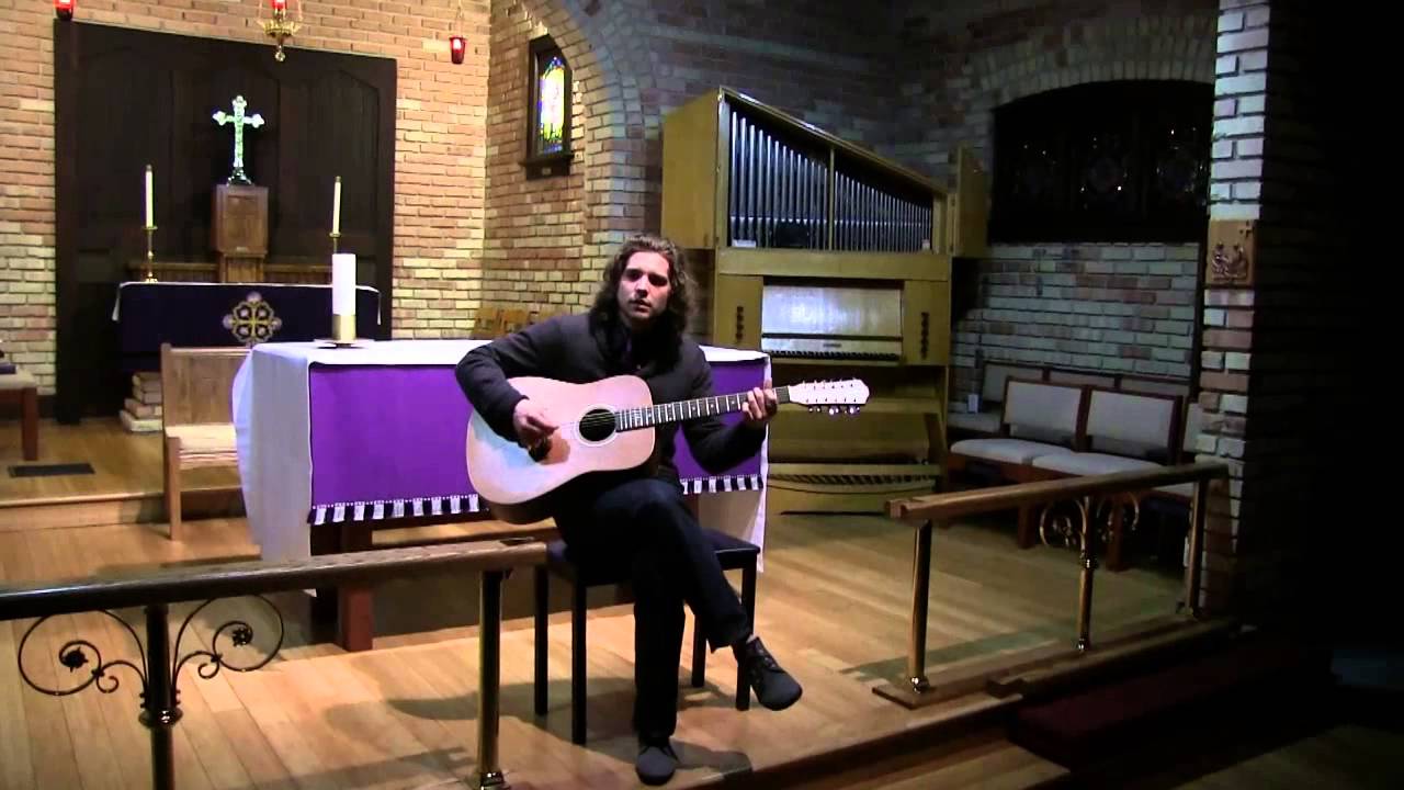 Skyler playing one of his songs, Fore the Nu Five, on his new 12 string ...