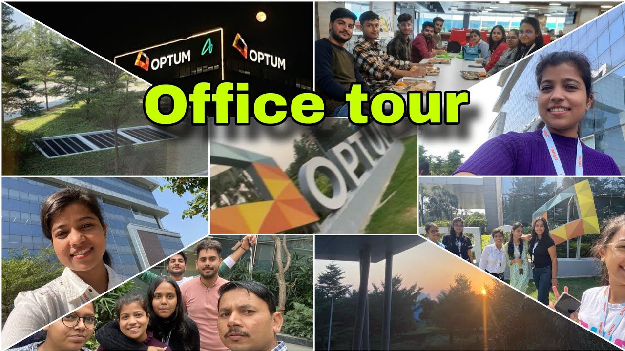 office tour // optum gurugram // fresher joined - YouTube