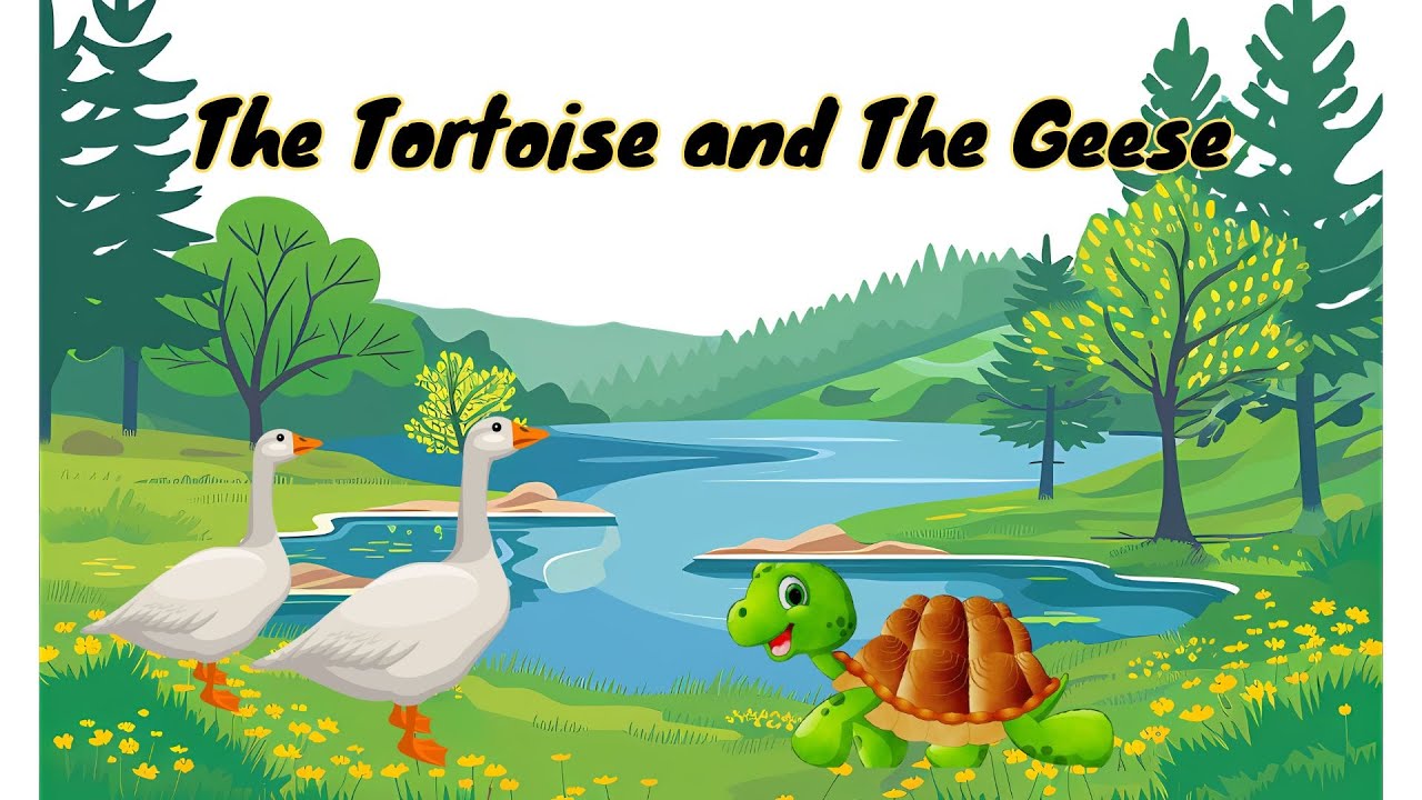 The Tortoise and The Geese | Short Moral Story | Stories for Kids in ...