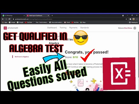 PhotoMath Algebra skill test | | Teach Online & Earn | Part time Jobs ...