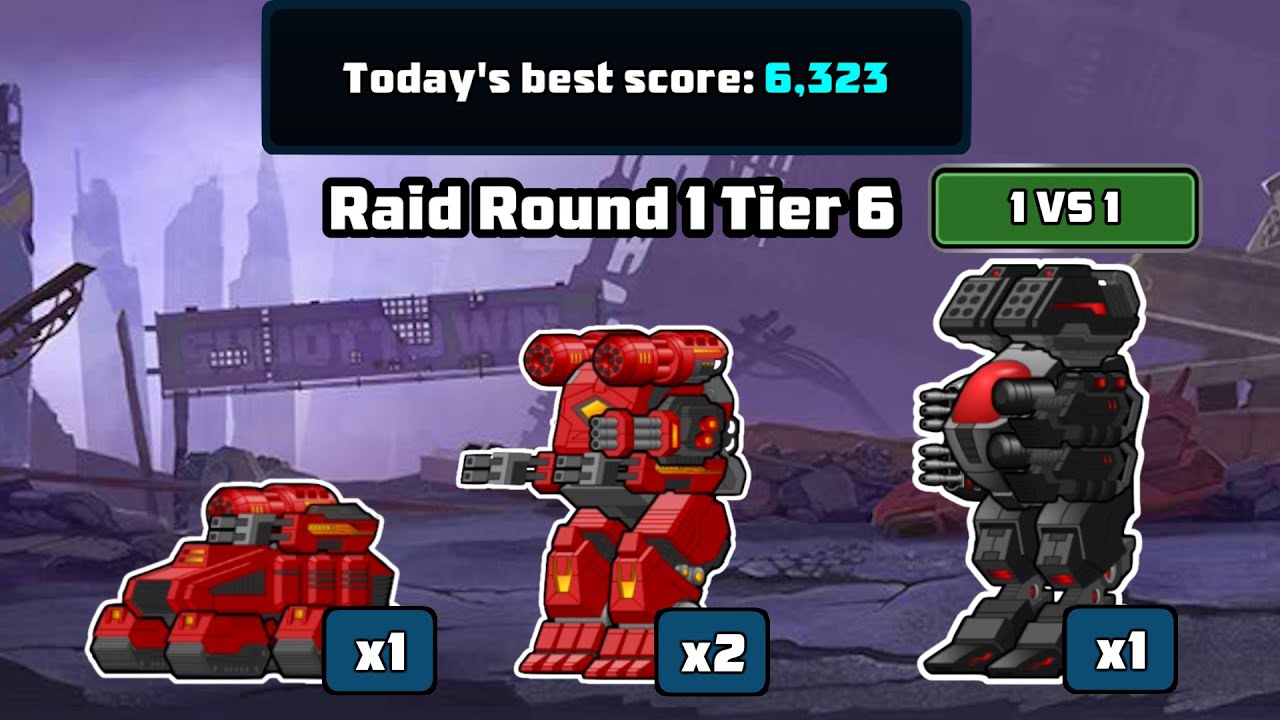 Raid Round 1 Tier 6 (1v1 Raid) | Best Score | New 2024 Raid Guide ...