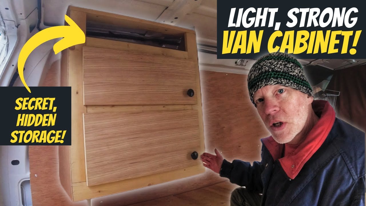 Stick Frame Cabinet via Pocket Holes Plusnuts (rivnuts, jack nuts) | Van Conversion Cabinet # ...