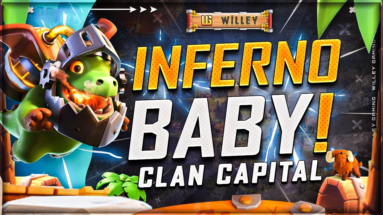 Is the Inferno Dragon Strong in Clan Capital? | Clash of Clans - YouTube