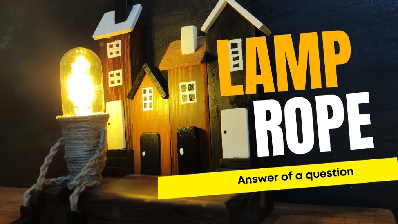 How I Made This Lamp Rope / It's so Easy 🤩 - YouTube