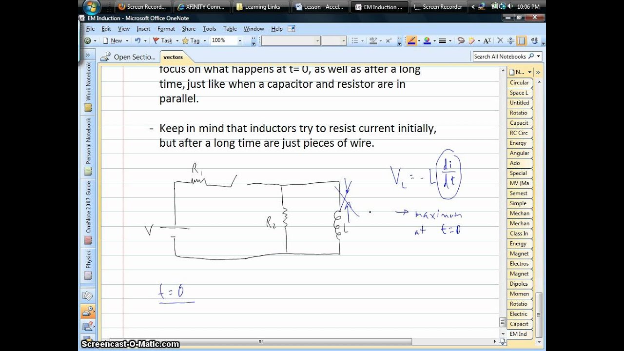 RL Circuit with parallel.avi - YouTube