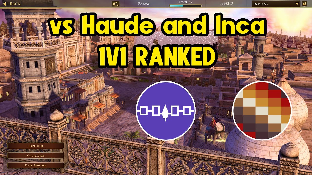 India vs Haude and Inca | AOE3 Definitive Edition - YouTube