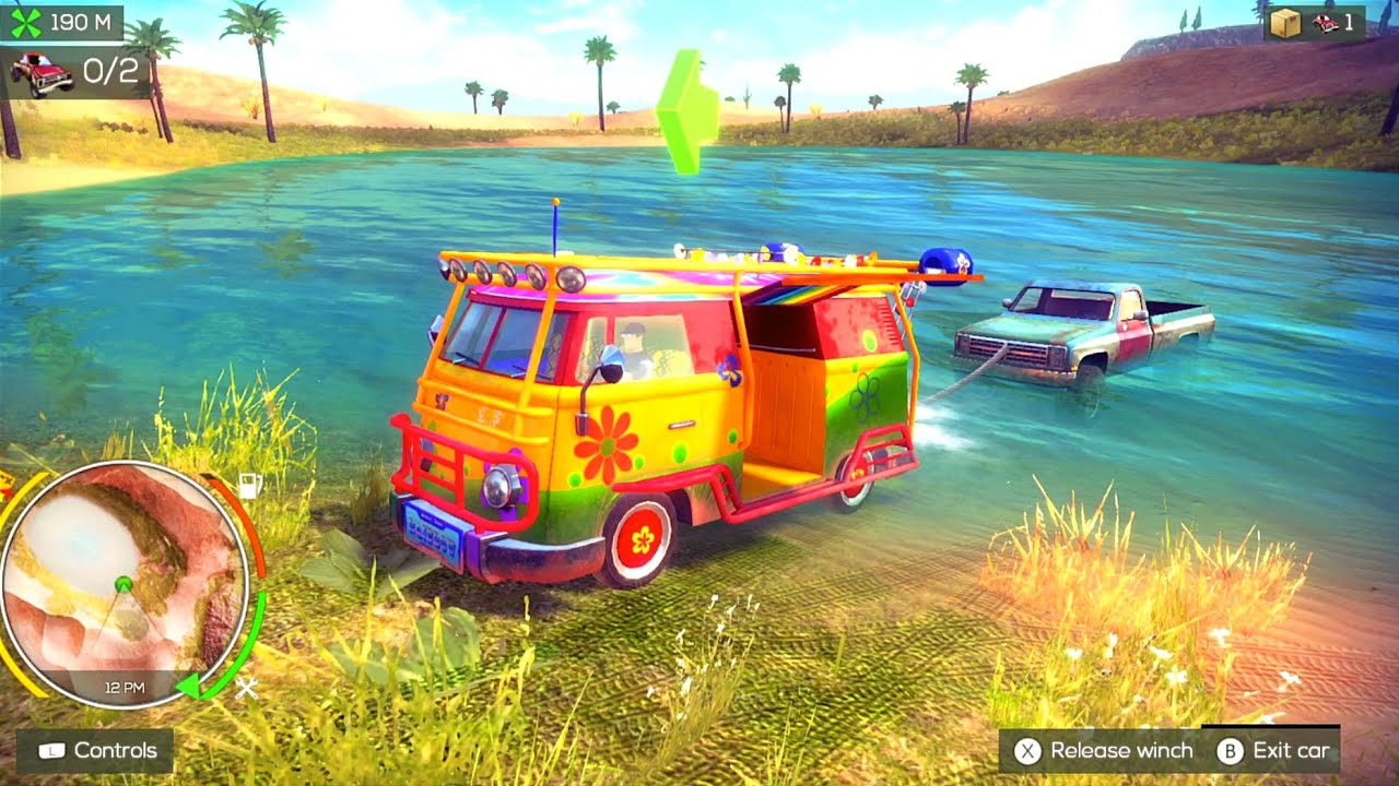Flying Rainbow Pulling Pickup Truck | Off The Road Unleashed Nintendo ...