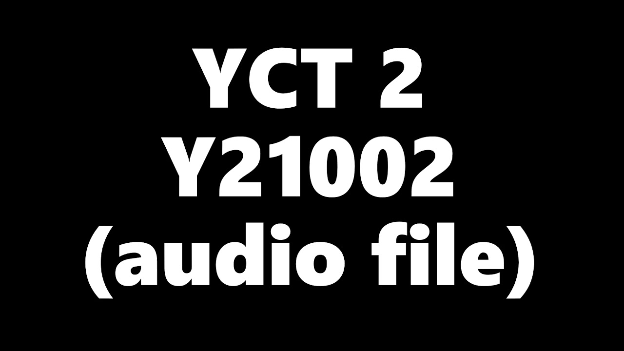 Chinese Test Kids YCT 2 Y21002 汉语水平考试 - YouTube