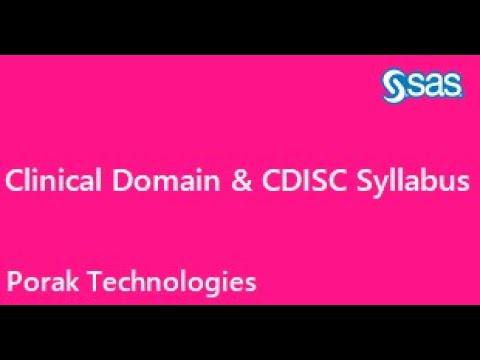 SAS CLINICAL DOMAIN & CDISC COURSE CONTENT - YouTube