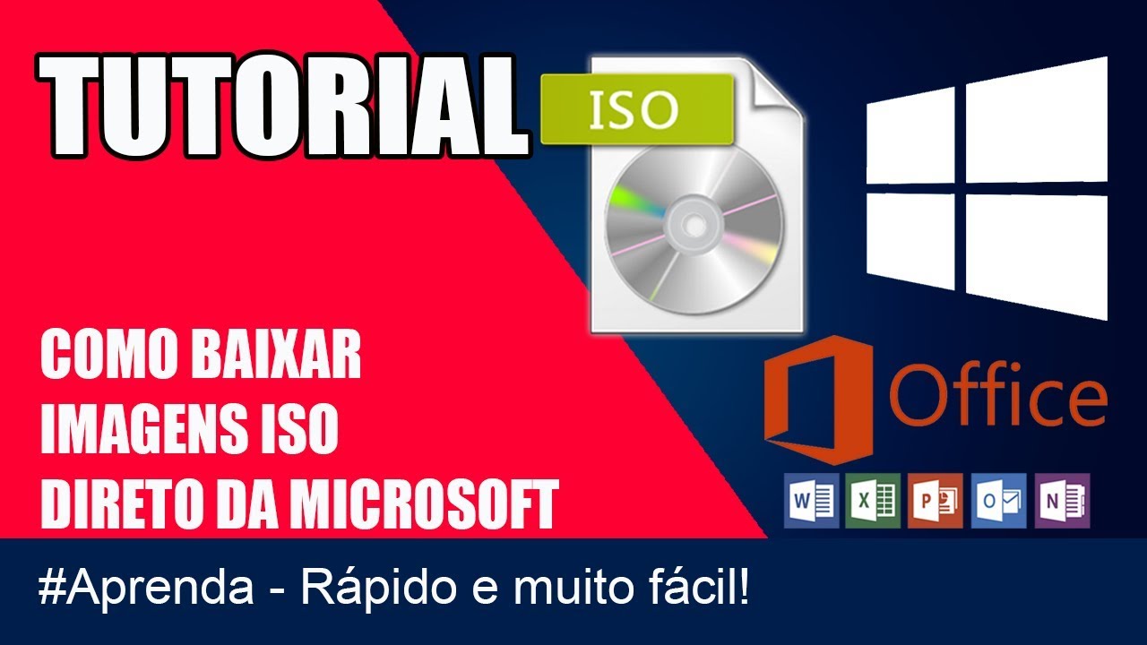 Tutorial - Como baixar imagens ISO oficiais (direto da Microsoft) - YouTube