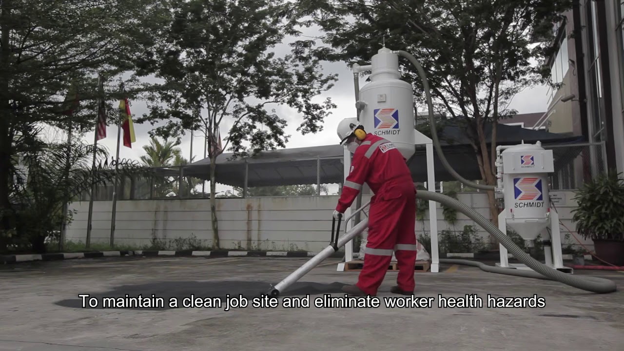 Schmidt Portable Used Abrasive Vacuum Recovery - YouTube