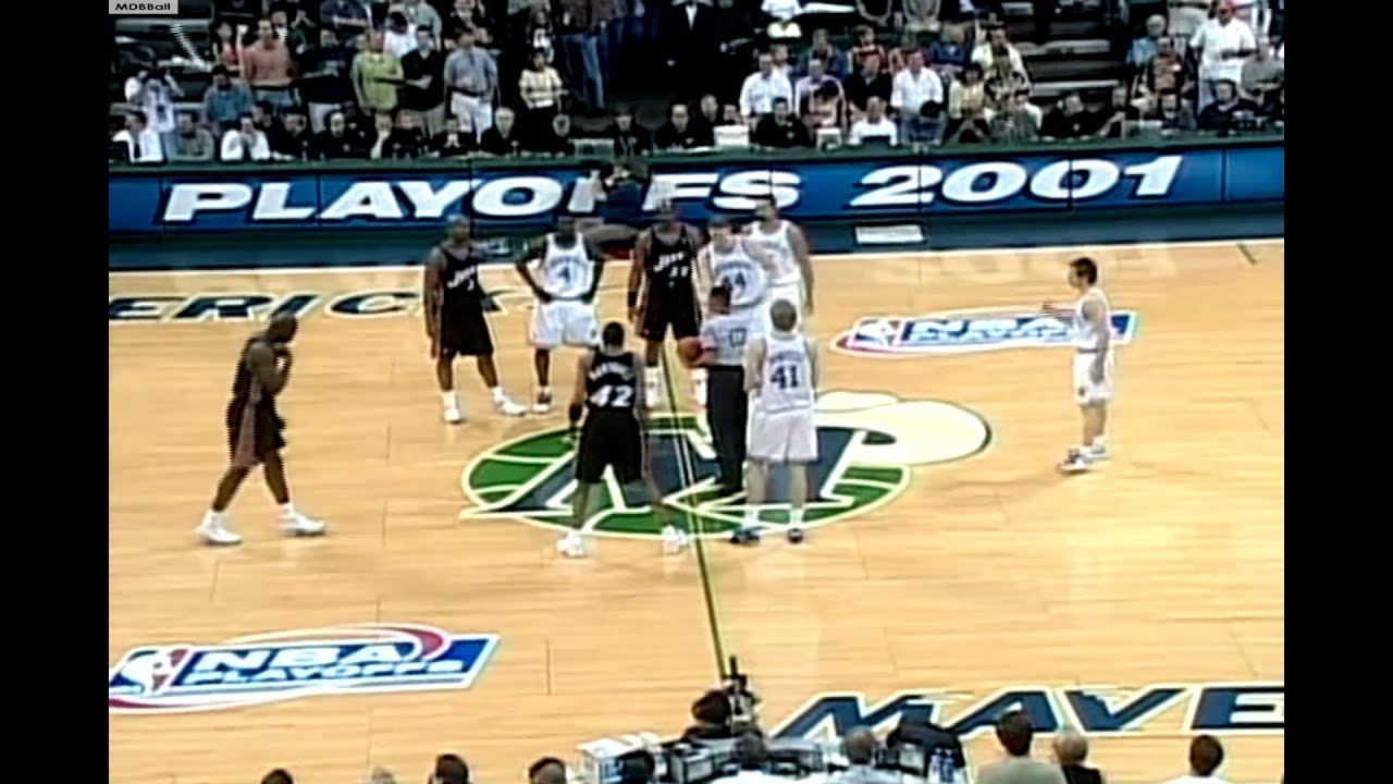 NBA On NBC - Jazz @ Mavericks 2001 Playoffs R1 Game 3 - YouTube