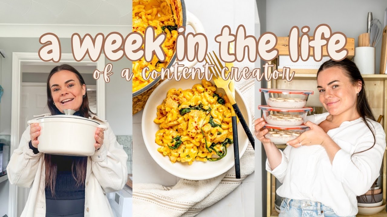 WEEK IN THE LIFE OF A CONTENT CREATOR | BTS filming content, brand ...