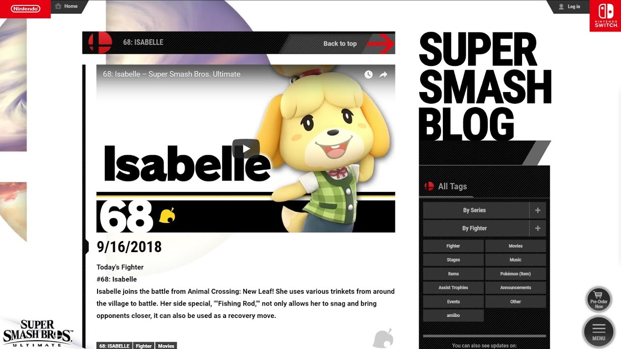 Isabelle could be OP in Smash Ultimate? - YouTube