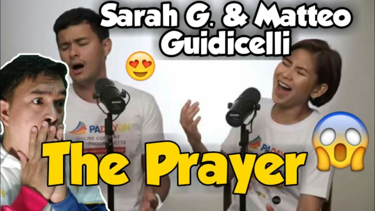 The Prayer - Sarah G and Matteo Guidicelli duet (Cover) Reaction ...