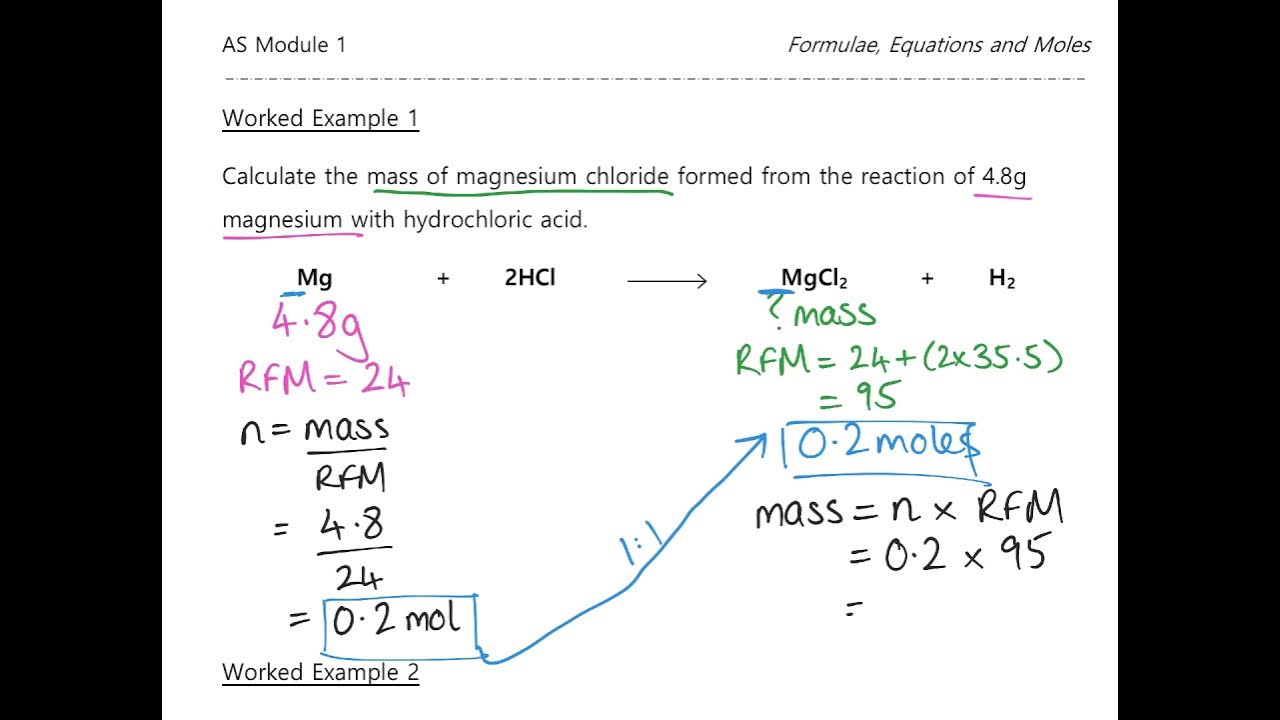 Reacting Mass Calculations - YouTube