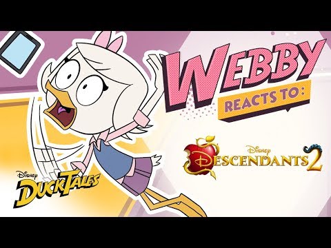 Webby Reacts To: Descendants 2 | DuckTales | Disney Channel