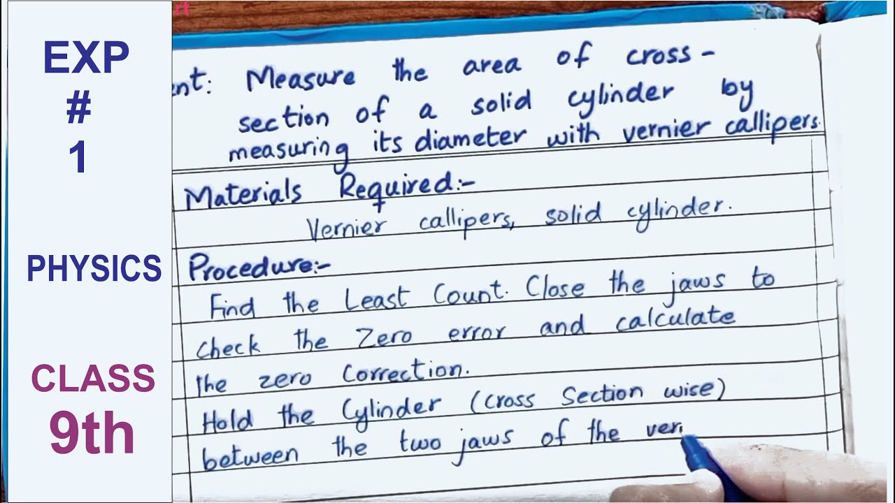 Exp # 1 Physics 9th class practical Copy by Ammara Dream Art - YouTube
