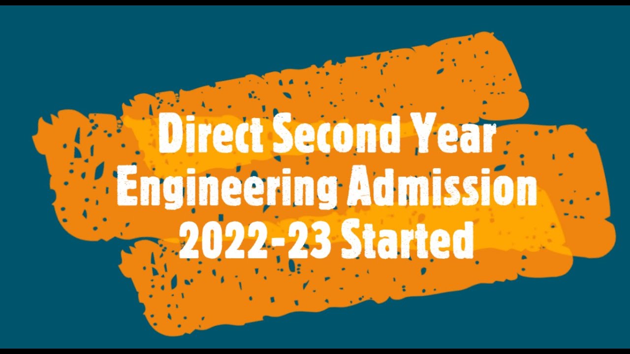 Direct Second Year Engineering 2022-23 Started || Stay Tuned For ...