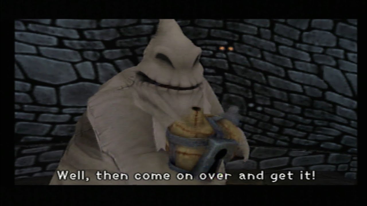 Kingdom Hearts - PS2 - Part 16 - Oogie Boogie Boss - Giant Oogie Boogie ...