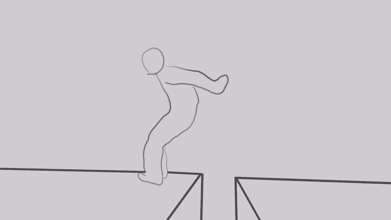 A animation of a dude jumping. - YouTube