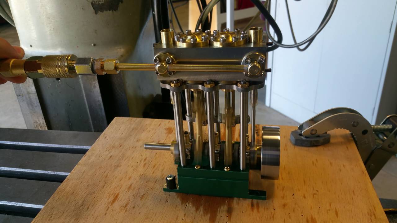 Model marine steam engine - YouTube