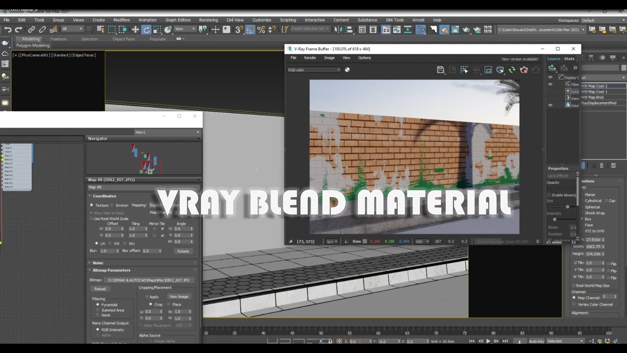 H2D COURSES Materials 28_Vray Blend Mtl - YouTube