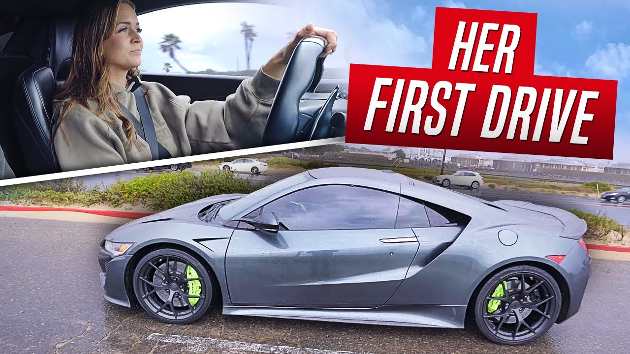 MY FIANCÉE'S FIRST TIME DRIVING HER NEW SUPERCAR! - YouTube