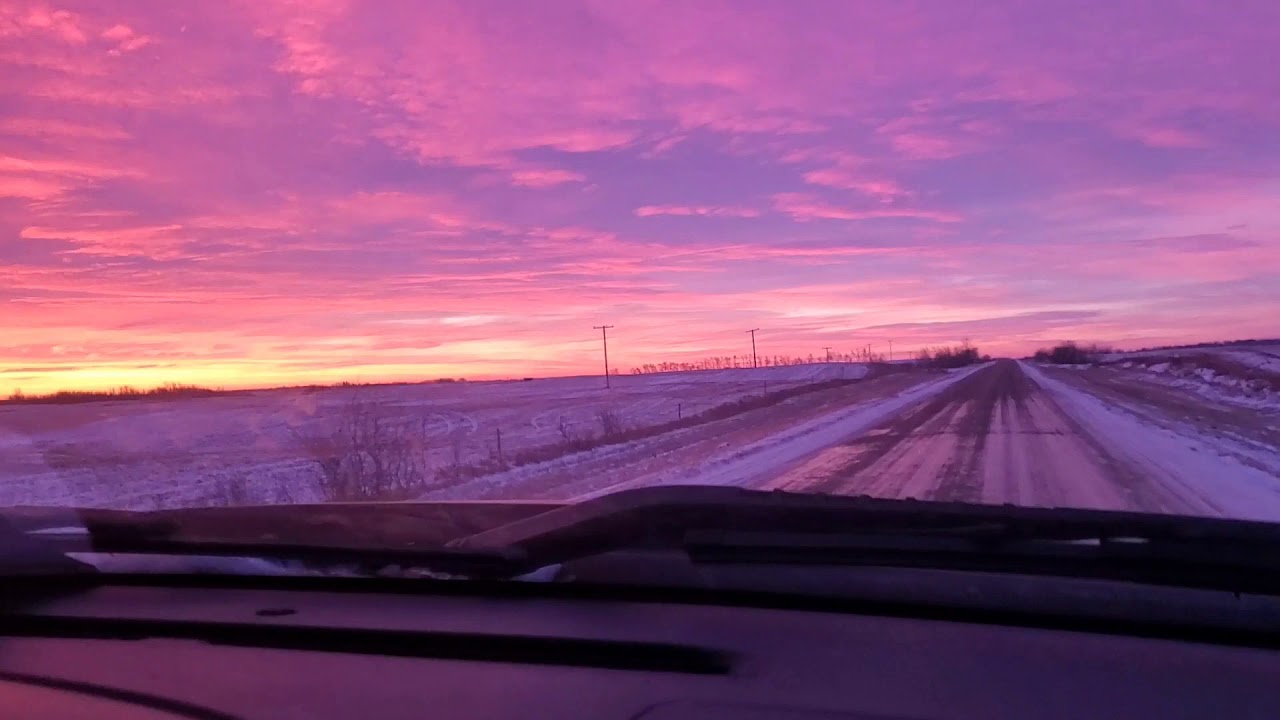 Beautiful Saskatchewan Sunrise! The land of the living skies. - YouTube