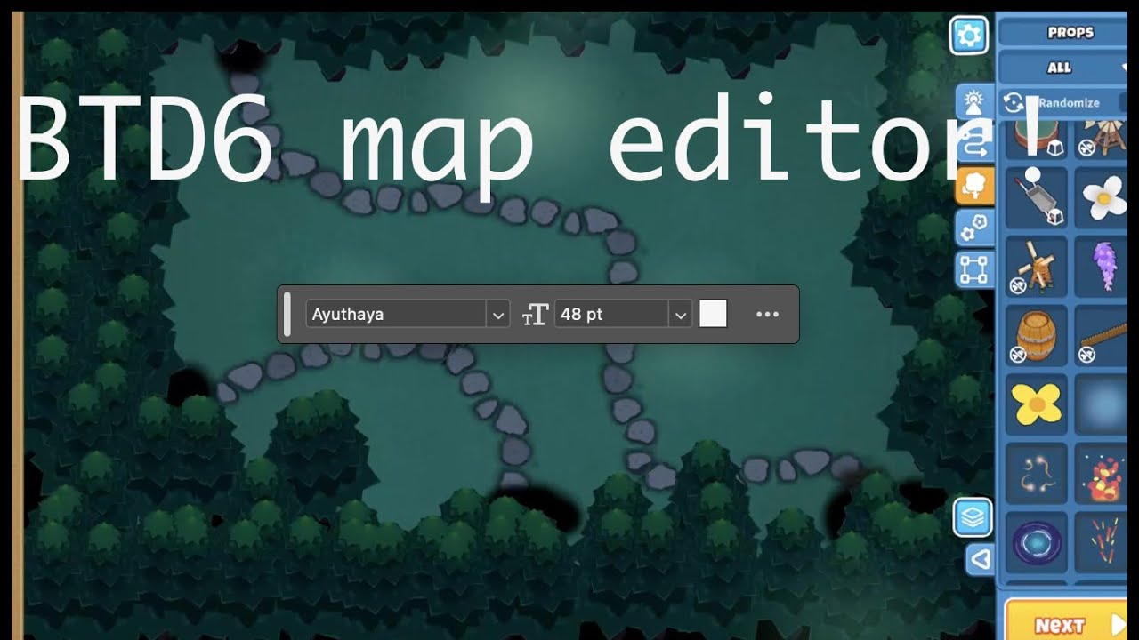 Making a map in the BTD6 map editor - YouTube