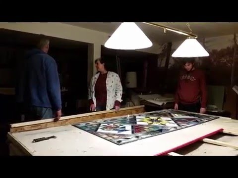 Flipping a Large Glass Panel - YouTube