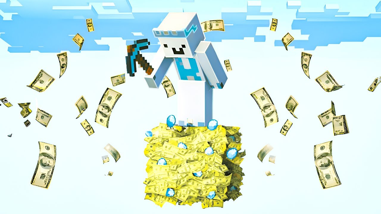 Minecraft, But It's 1 Money Block.. - YouTube