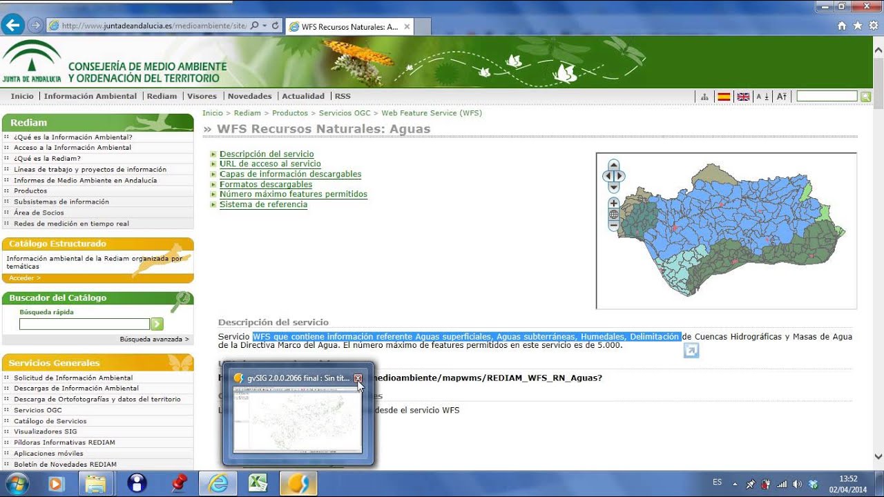 Red Rediam (red de informacion ambiental Andalucia) - YouTube