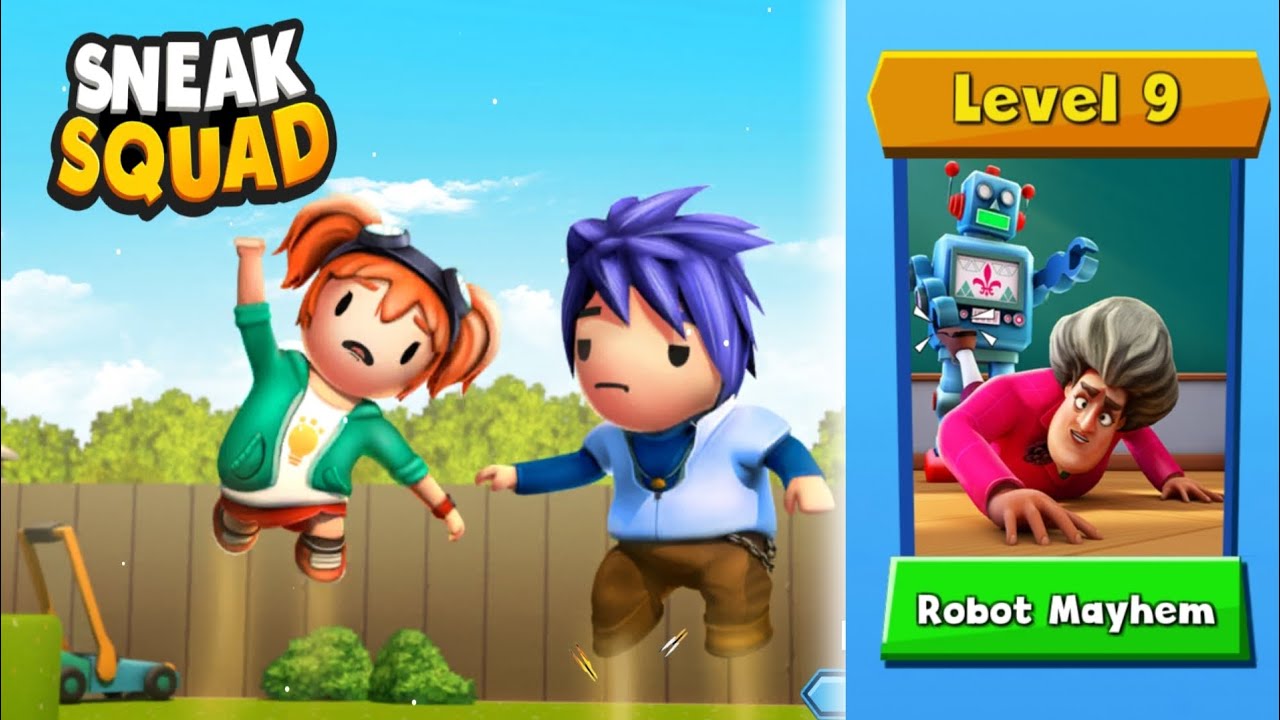 Sneak Squad Co-Op || New Level_9 Robot Mayhem || Gameplay Walkthrough ...