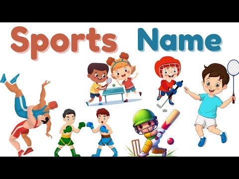 Sports nane in english&Hindi | 20+ Sports name | खेल के नाम | Game's ...