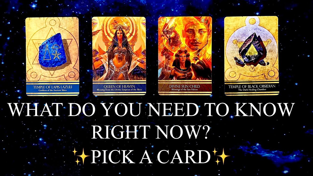 PICK A CARD | WHAT DO YOU NEED TO KNOW RIGHT NOW?🌿 - YouTube