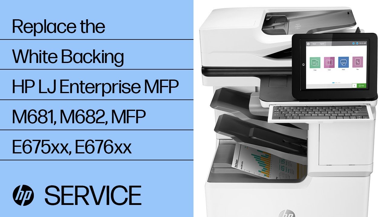 HP Color LaserJet Enterprise MFP M681, M682, Managed MFP E67550, E67560 ...