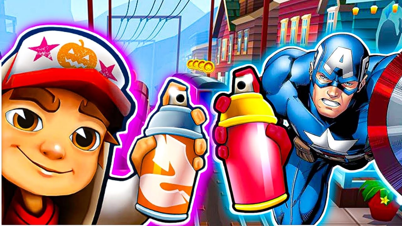 Subway Surf Subway City Xmas 2022 JAKE VS CAPTAIN AMERICA Subway All ...
