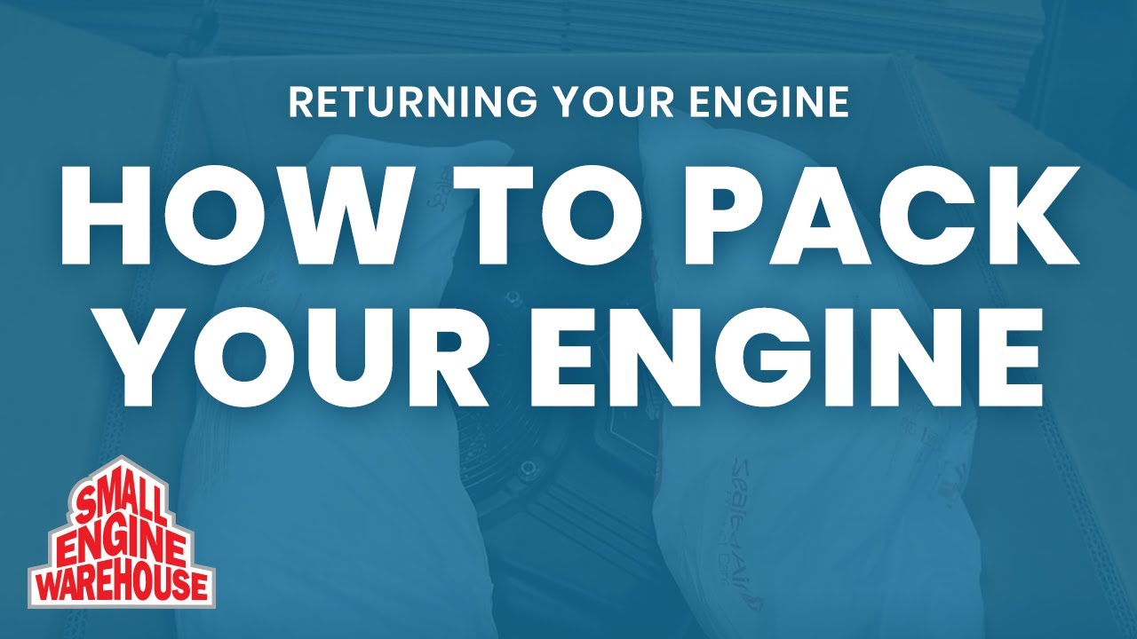 How to Pack your Engine for Return - YouTube