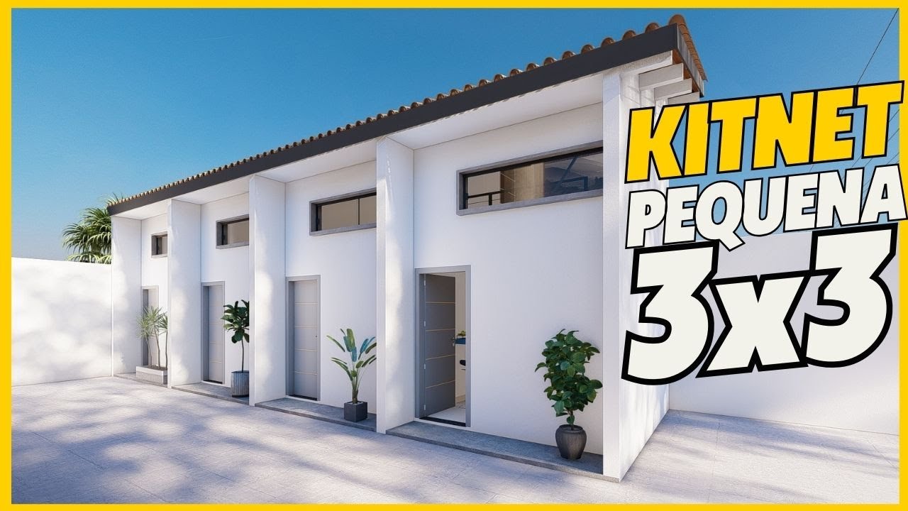 KITNET 9m² |kitnet pequena 3x3| - YouTube