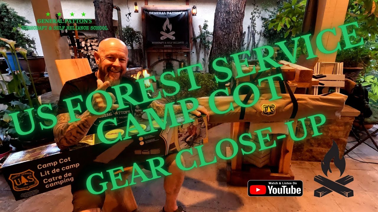 US Forest Service Camp Cot - Gear Close-up - YouTube
