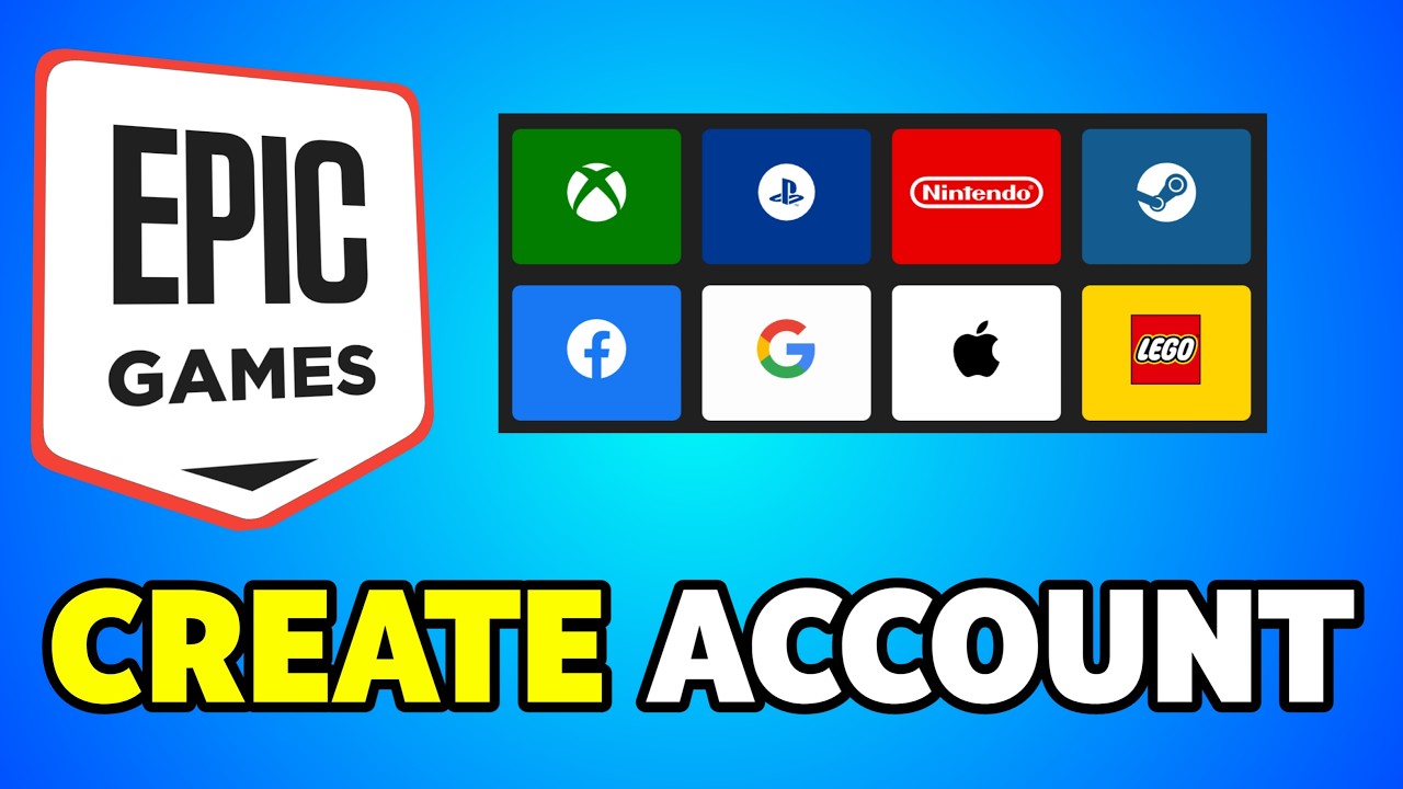 How To Create an Epic Games Account - YouTube