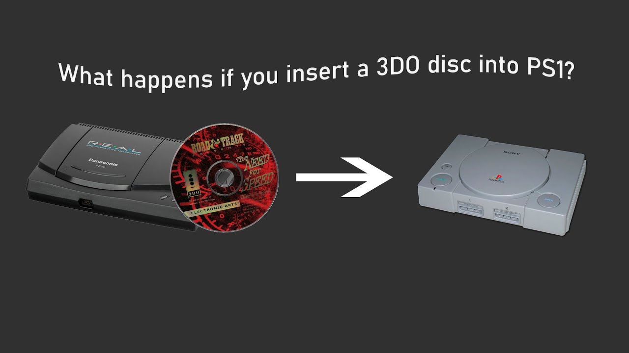 Inserting a 3DO disc into PS1 - YouTube