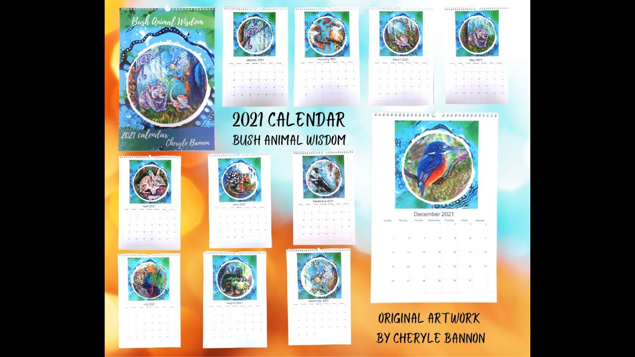 Bush Animal Calendar 2021 - YouTube