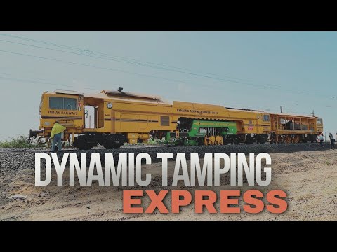 Working of dynamic tamping express | Track machine engineer # ...